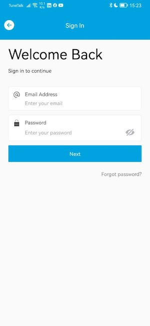 Login using Android